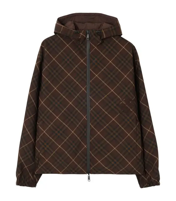 Burberry Reversible Check Hooded Jacket