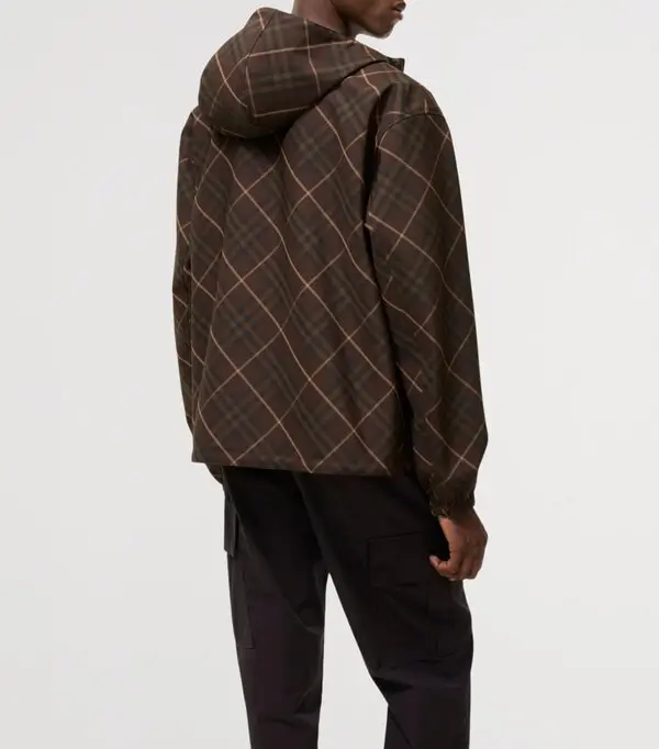 Burberry Reversible Check Hooded Jacket