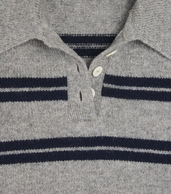 &daughter Wool Stripe Edie Polo Sweater