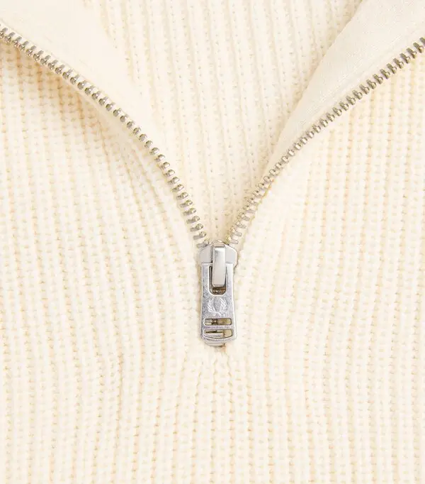 Fred Perry Wool-blend Quarter-zip Fisherman Sweater