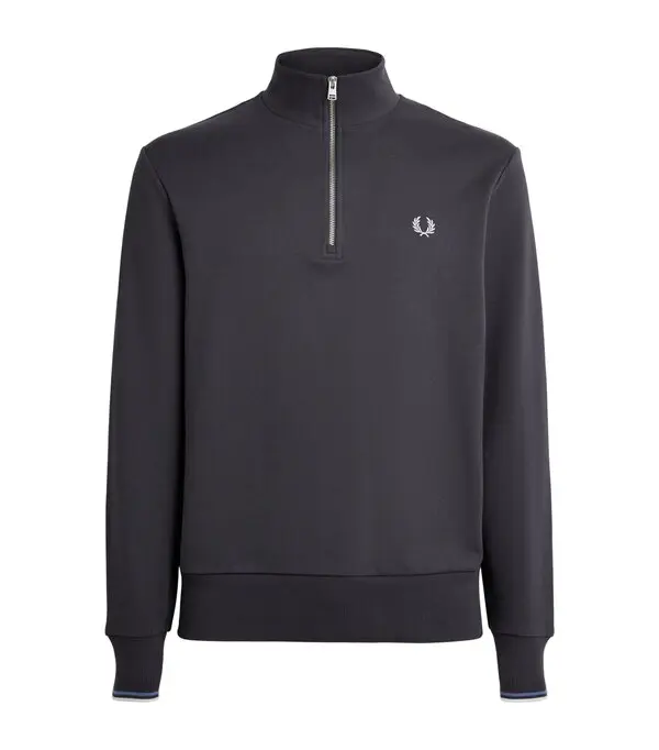 Fred Perry Cotton Half-zip Sweatshirt
