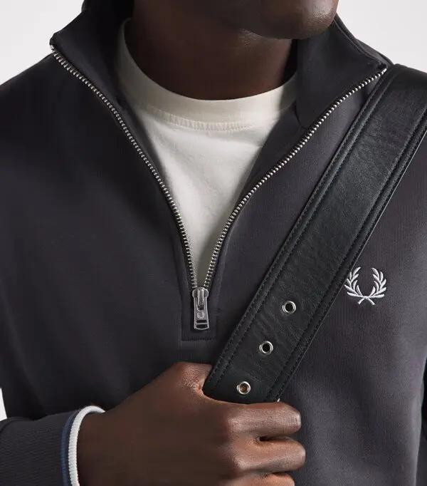 Fred Perry Cotton Half-zip Sweatshirt