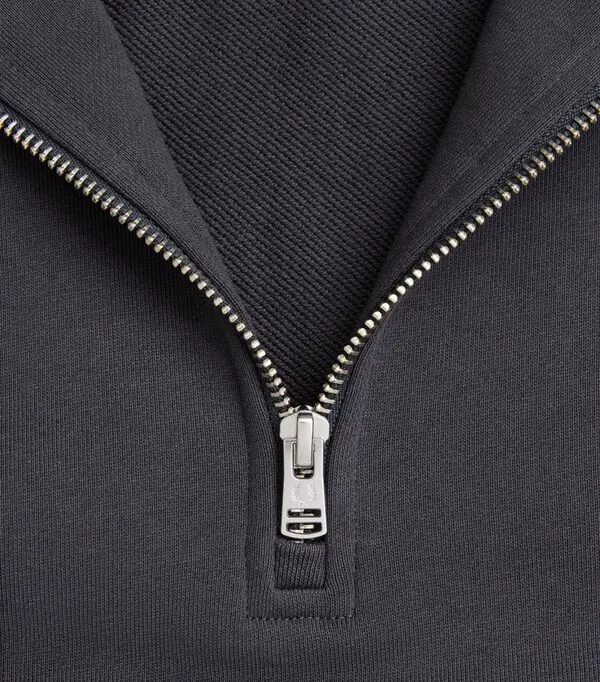 Fred Perry Cotton Half-zip Sweatshirt