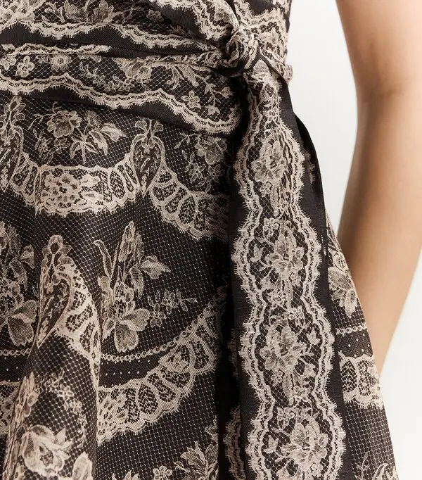 Zimmermann Linen-silk Bustier Clash Mini Dress