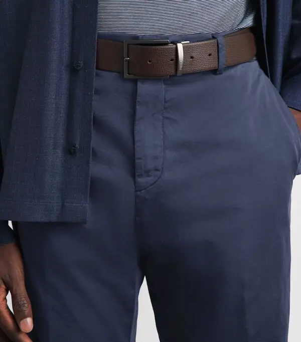 Paul & Shark Stretch Cotton-silk Garment Dyed Chinos