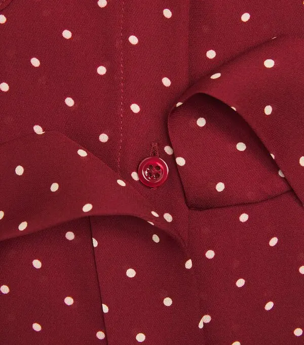FRAME Silk Modern Tie Blouse