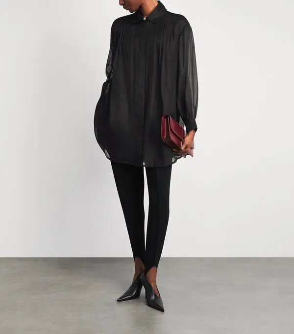 FRAME Silk-cotton Organza Swing Mini Dress