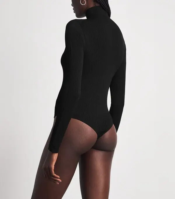 Wolford Mesh Ribbed Seamless Bodysuit