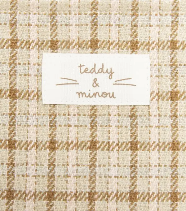 TEDDY & MINOU Gingham T-shirt And Salopettes Set