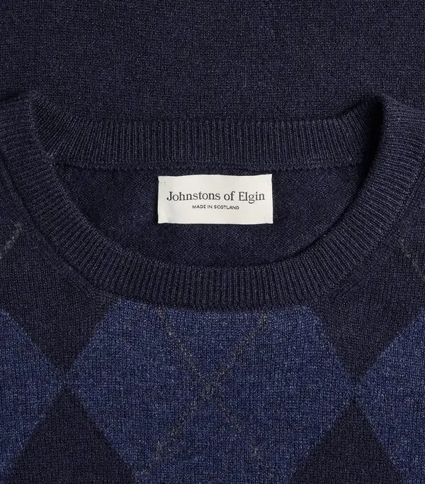 Johnstons Of Elgin Cashmere Argyll Sweater