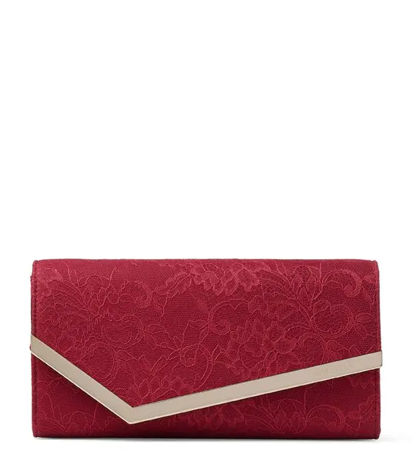 JIMMY CHOO Lace Emmie Clutch Bag