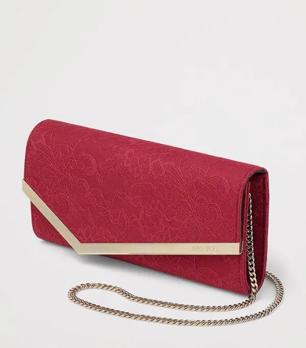 JIMMY CHOO Lace Emmie Clutch Bag