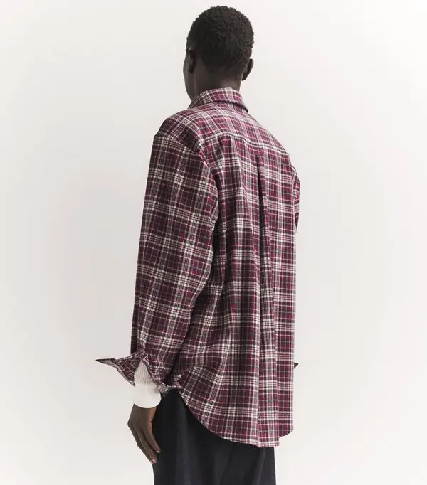 Johnstons Of Elgin Wool-cashmere Check Capercaillie Overshirt