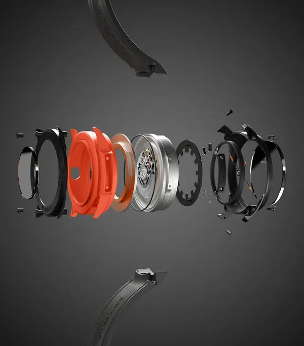 NORQAIN Carbon Fibre Wild One Skeleton Watch