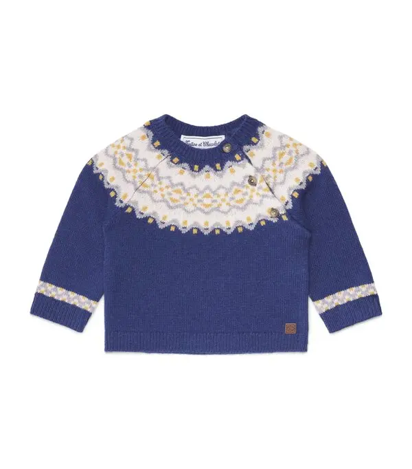 TARTINE ET CHOCOLAT Wool Jacquard Sweater