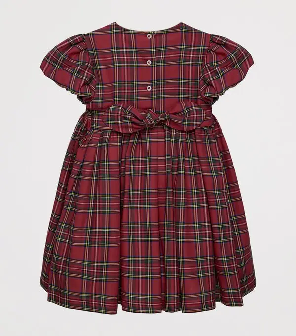 Trotters Cotton Tartan Smocked Isla Dress