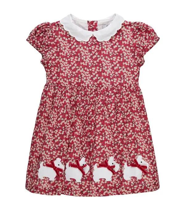 Trotters Cotton Liberty Print Scottie Dress