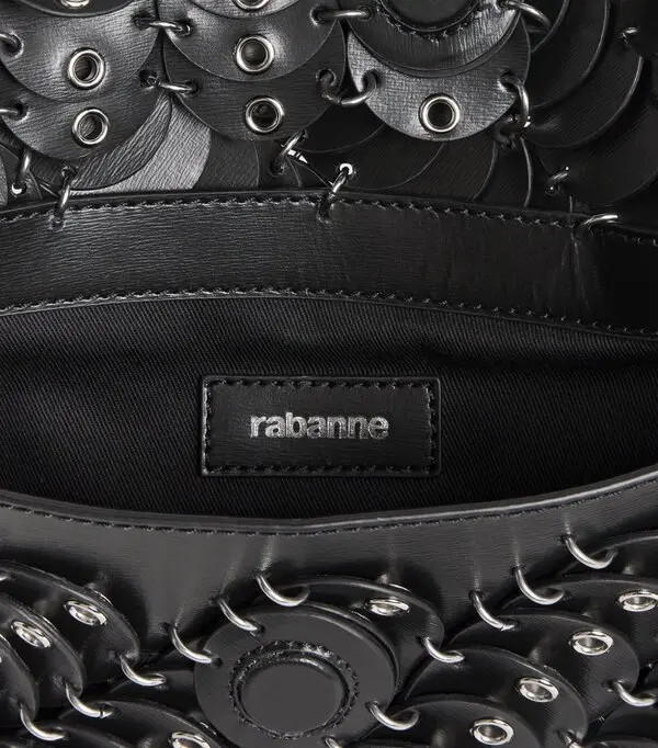 Rabanne Leather Embellished Shoulder Bag