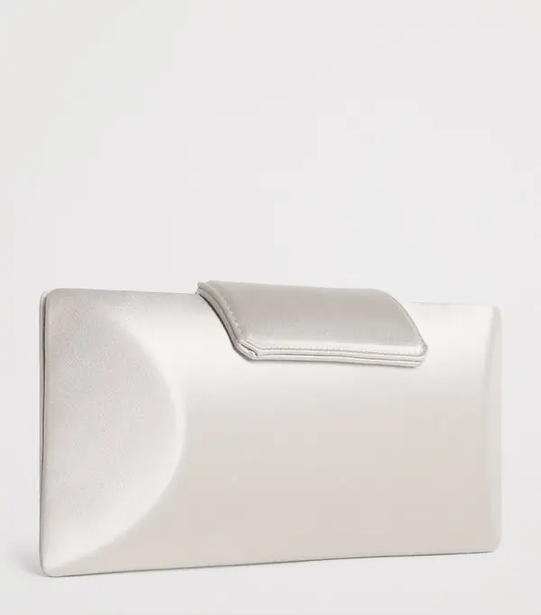 Rodo Silk-satin Jewel Tube Clutch Bag