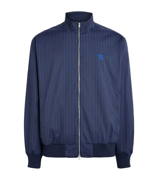 Adidas X Wales Bonner Pinstripe Bomber Jacket