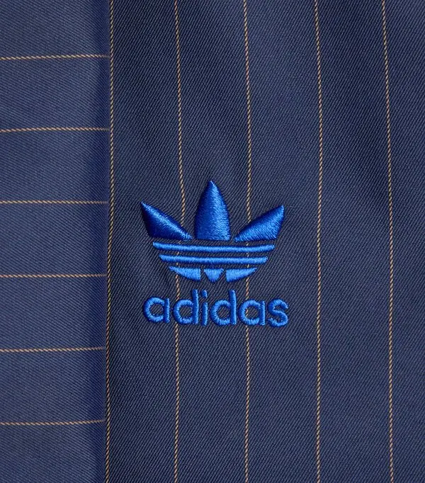 Adidas X Wales Bonner Pinstripe Bomber Jacket