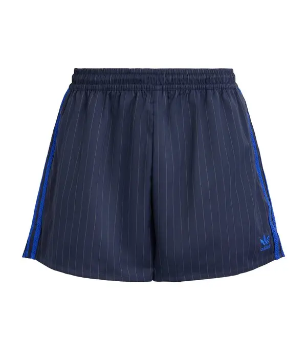 Adidas X Wales Bonner Pinstripe Shorts - Navy