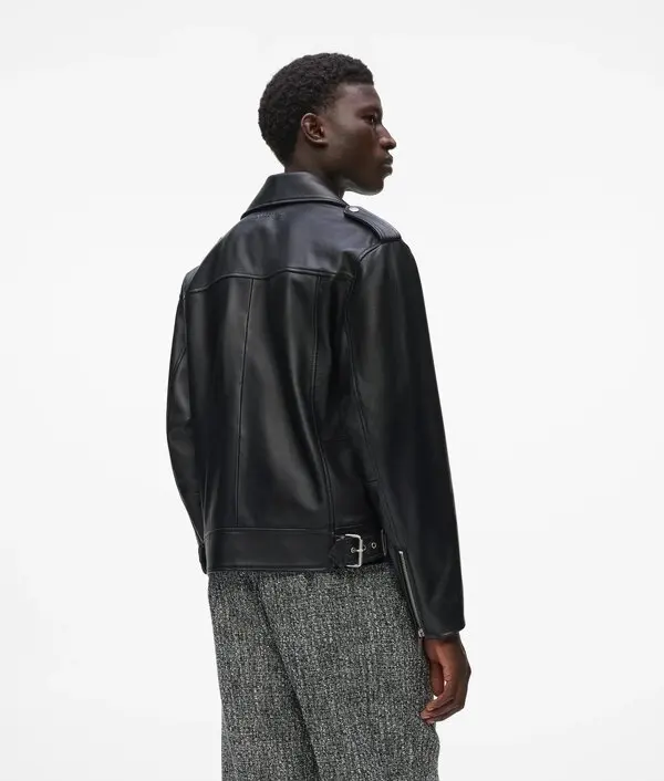 Karl Lagerfeld Leather Biker Jacket
