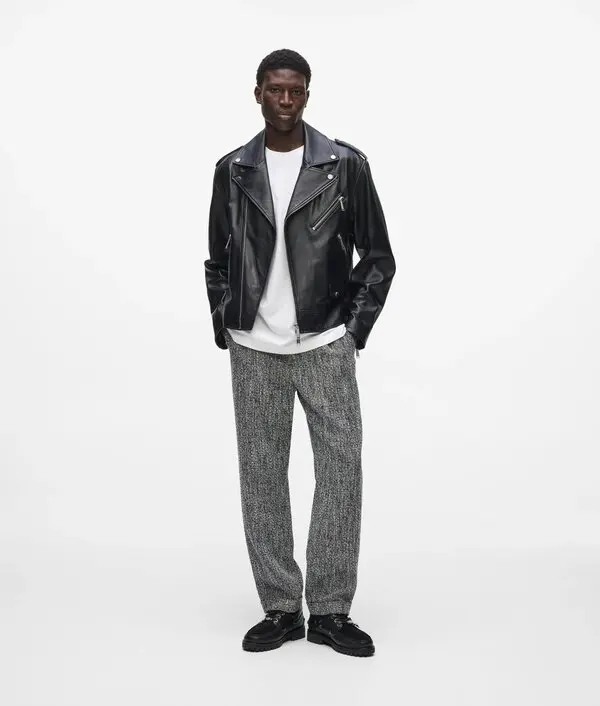 Karl Lagerfeld Leather Biker Jacket