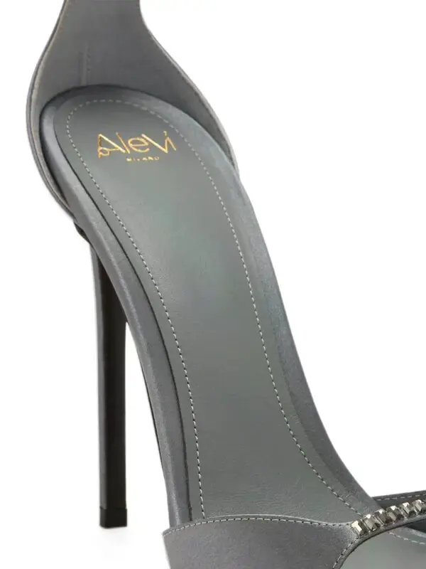 ALEVI MILANO Bar 110 Crystal-embellished Satin Sandals