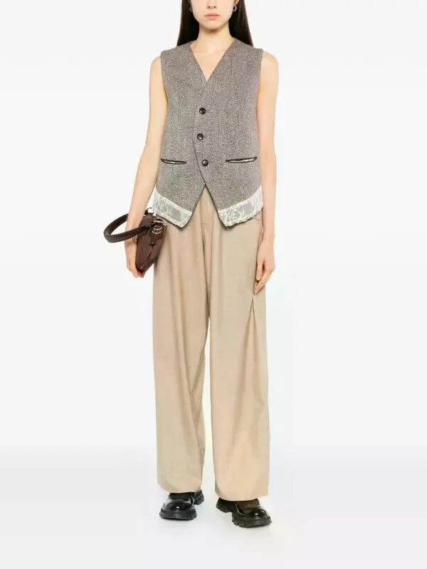 CHÉN SIFĀN Wide-leg Tailored Trousers
