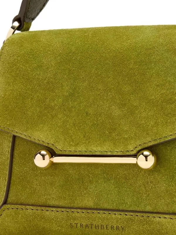 Strathberry Mini Mosaic Suede Tote Bag