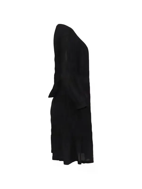 Diane Von Furstenberg Brenna Wrap Mini Dress - Black