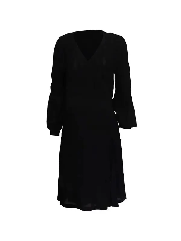 Diane Von Furstenberg Brenna Wrap Mini Dress - Black