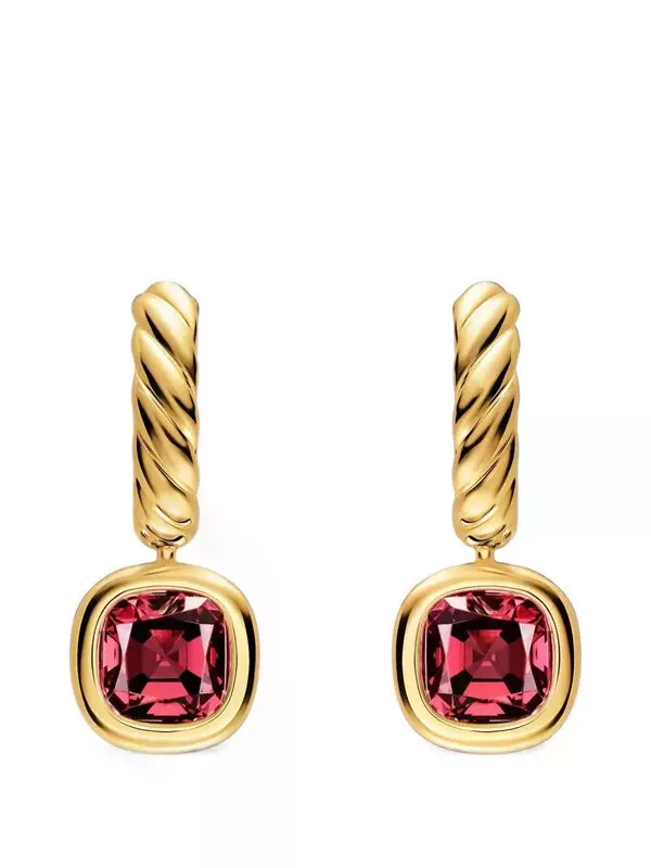 David Yurman Dy Mercer® Rhodolite Drop Earrings - Gold