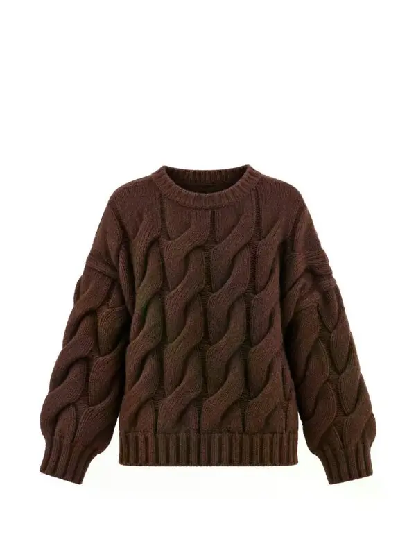 PHILO-SOFIE Cable-knit Crew-neck Sweater