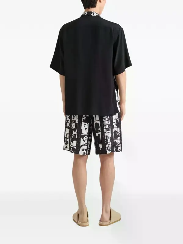 Givenchy Bermuda Shorts With Photographic Negative Print