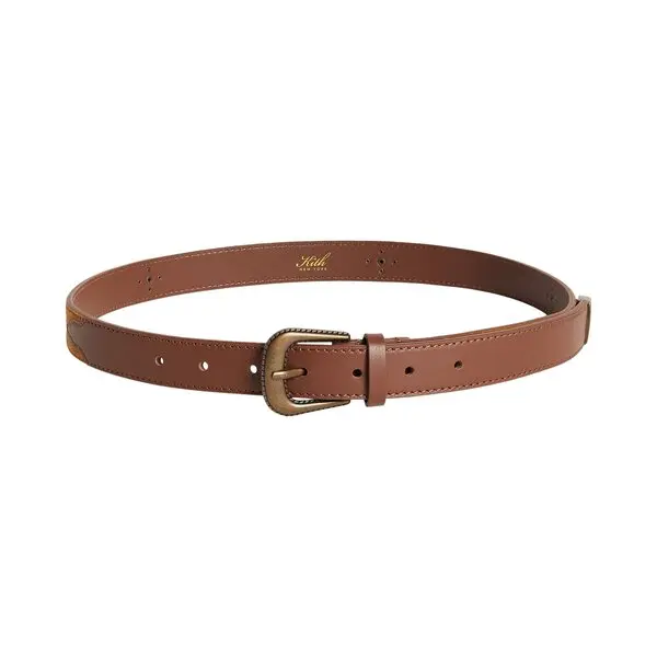 Kith Western Leather Belt 'snuff