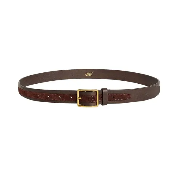 Kith Two-tone Smooth Leather & Suede Belt 'kindling