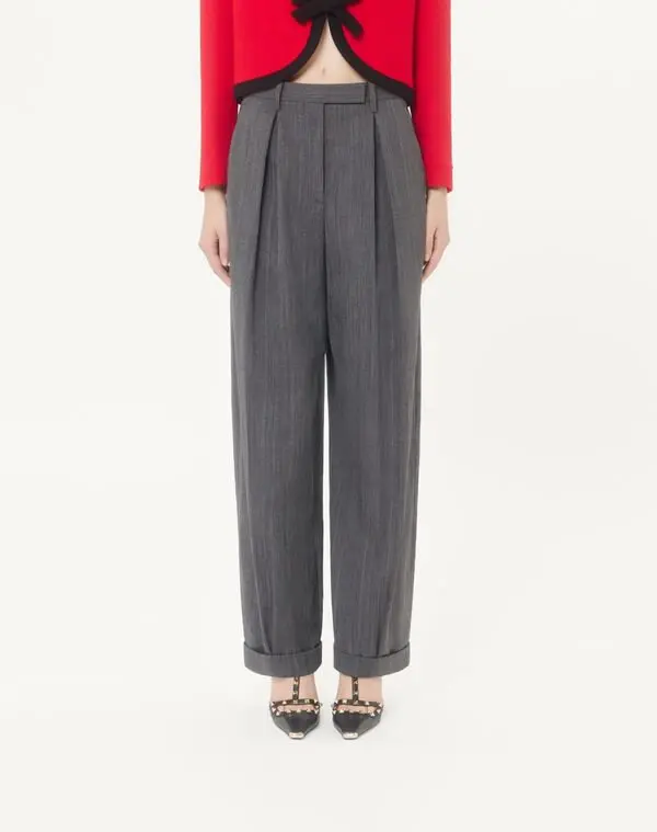 Valentino Garavani Trousers In Multicolour Pinstripe