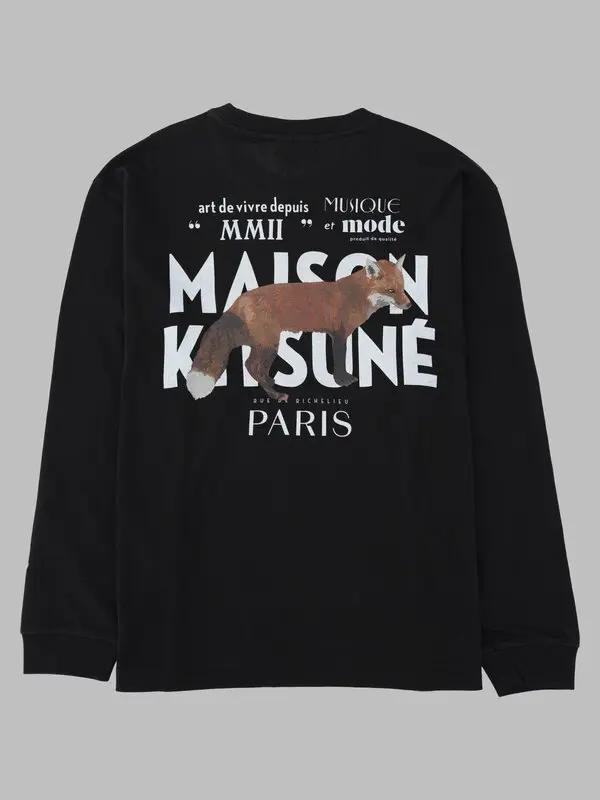 Maison Kitsuné T-shirt Con Stampa "profile Fox