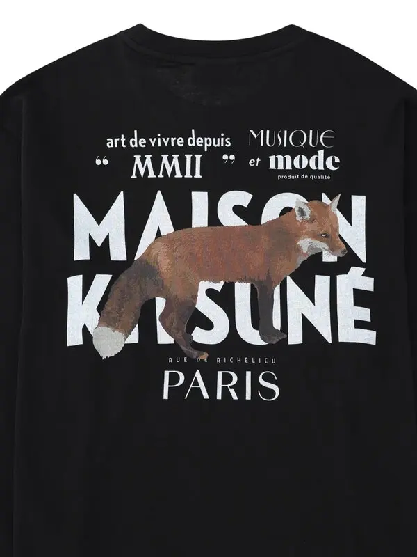 Maison Kitsuné T-shirt Con Stampa "profile Fox