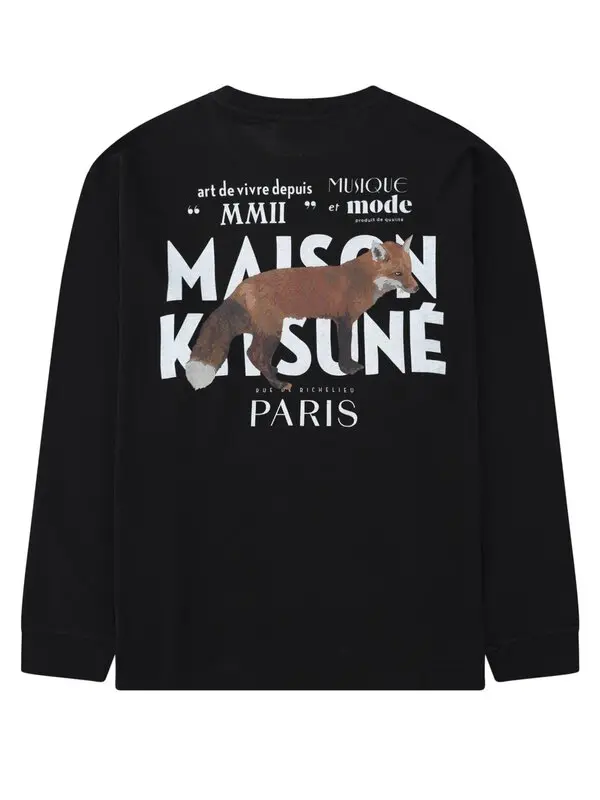 Maison Kitsuné T-shirt Con Stampa "profile Fox