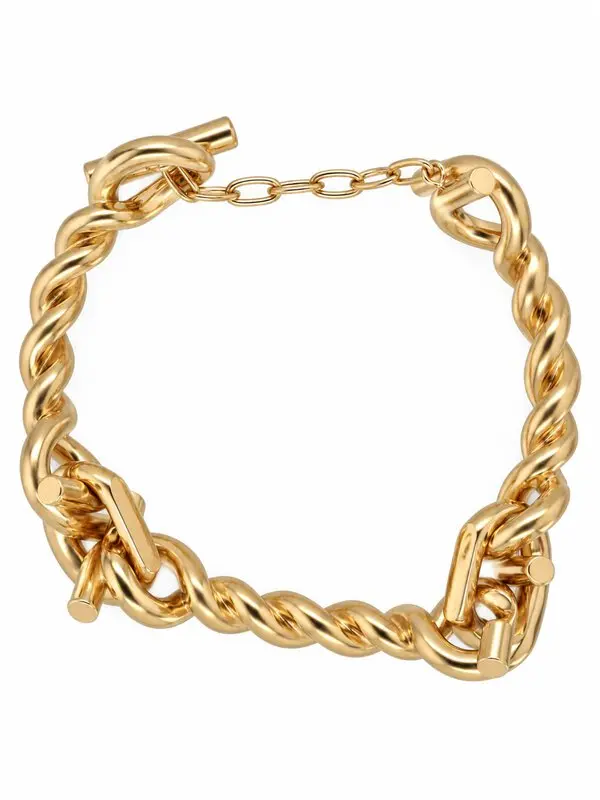 FERRAGAMO Bracciale Intrecciato "gancini