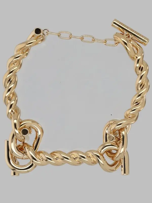 FERRAGAMO Bracciale Intrecciato "gancini