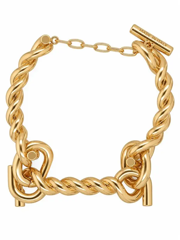 FERRAGAMO Bracciale Intrecciato "gancini