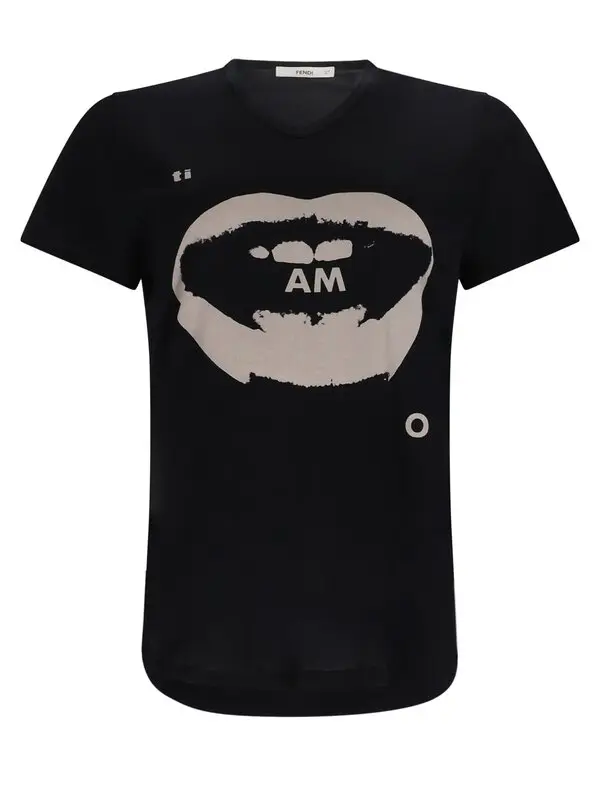 Fendi T-shirt Con Stampa "ti Amo