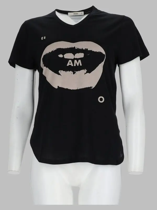 Fendi T-shirt Con Stampa "ti Amo
