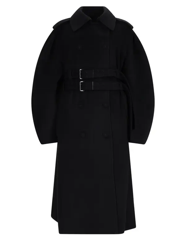 GANNI Cappotto In Lana Misto Cashmere