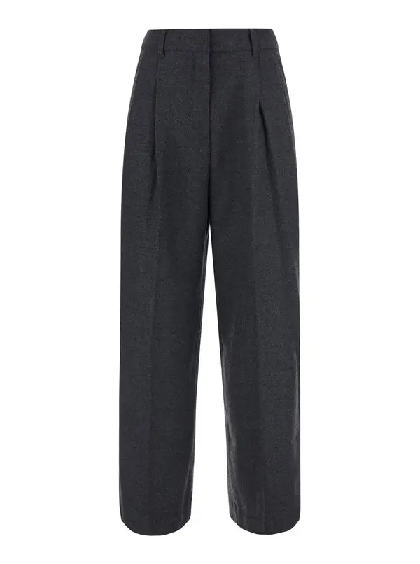 DUNST Tech Fabric Pants With Belt And Side Pockets