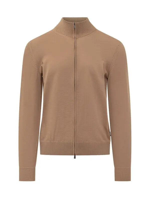 BOSS Virgin Wool Knit Sweater
